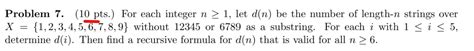 solved problem 7 10 pts for each integer n≥1 let d n