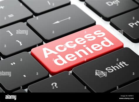 Privacy Concept Access Denied On Computer Keyboard Background Stock Photo Alamy