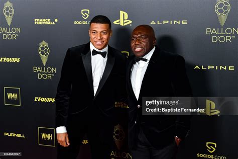 Kylan Mbappe With His Father Wilfrid Mbappe Arrives At The Ballon Dor