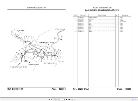 Komatsu Wheel Loader Wa180 3 Parts Book