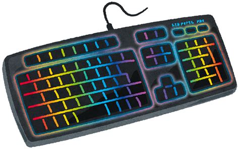キーボード（ゲーミング）の無料フリーイラスト 咲くっとイラスト（さくっといらすと）