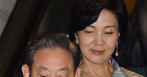 [포토] 만찬 마친 이건희 회장과 홍라희 여사