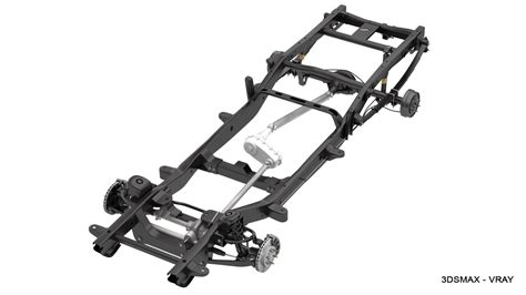 Pickup Truck Chassis 4wd Ifs 3d Model By Nnavas3d