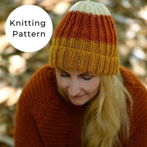 Candy Corn Beanie Etsy