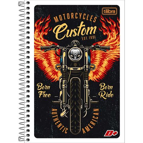 Caderno Espiral Capa Flexível 1 4 D 48 Folhas D Cadernos Caderneta Tilibra