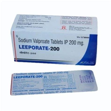 Sodium Valproate Tablet 200 Mg At ₹ 130 Stripe In Surat Id 26257123848