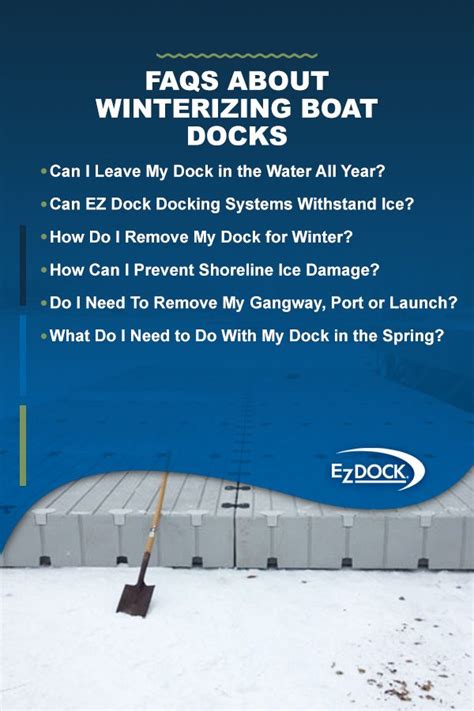 How To Winterize Your Floating Boat Dock Ez Dock