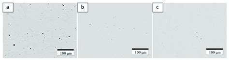 Polished Optical Micrographs Demonstrating Porosity Across Variants