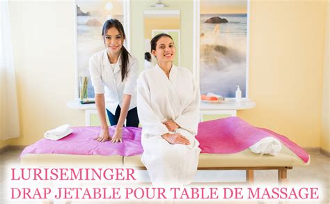 Luriseminger Lot De 100 Draps Jetables Draps De Lit Jetables Tissu Non