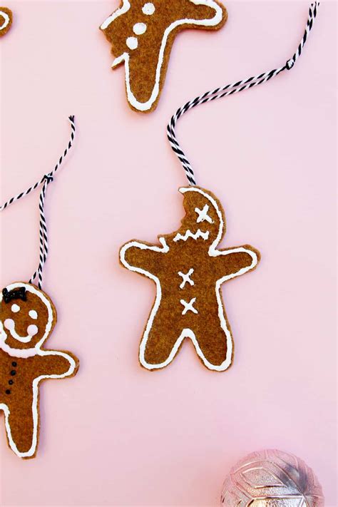 Felt Gingerbread Man Ornament Pattern With Bites See Kate Sew