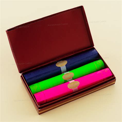 Sc Opulent Wedding Scroll Box 6050maroon Madhurash