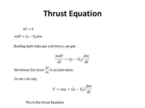How To Calculate Thrust Force Thrust Is The Effect Of Pressure Or