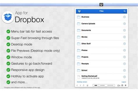 the week in mac apps a menu app for dropbox tools for file sharing