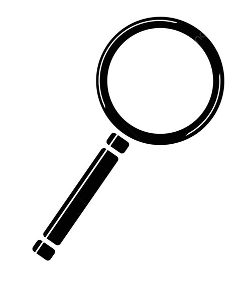 Magnifying Glass Cartoon Drawing Nobody Detective Vector Drawing Nobody Detective Png And