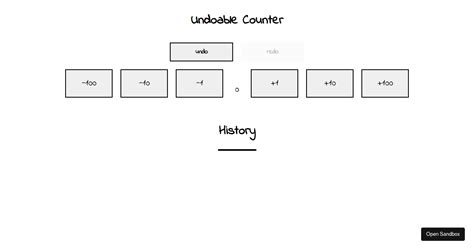 vanillajs undoablecounter codesandbox