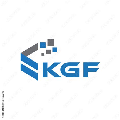 Kgf Letter Technology Logo Design On White Background Kgf Creative