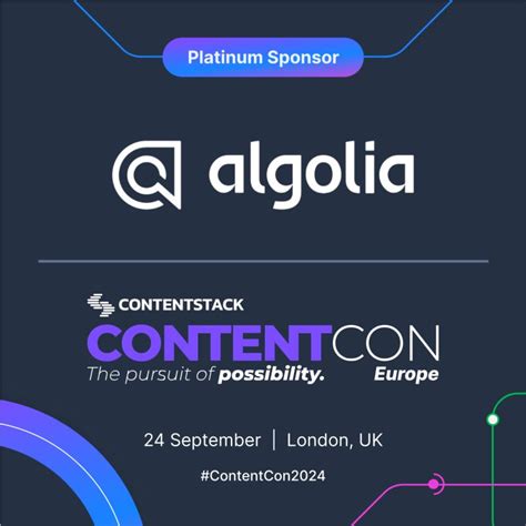 Algolia On Linkedin Contentcon2024