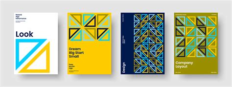 Tata Letak Poster Terisolasi Desain Presentasi Bisnis Kreatif Template