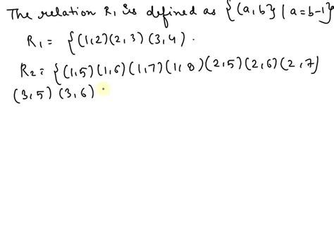 Solved Let R Be An Equivalence Relation On A Set A The Equivalence