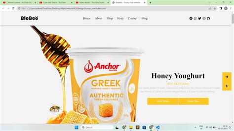 Onethree Unlock Success With A Responsive Honey Shop Website Step By