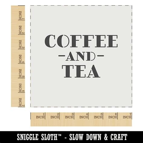 Coffee And Tea Sign Wall Cookie Diy Craft Reusable Stencil Michaels
