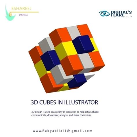 Rabya Rao On Linkedin 3d Cube Design Extruded Cube Color Combination
