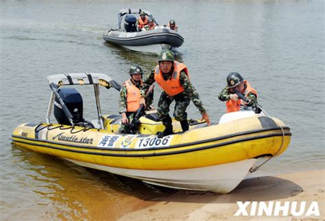 河北海警举行水路两栖处突演练 海洋财富网