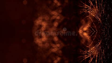 3d Render Of Loop Sci Fi Animation With Glow Particles Form Rolling Structures Seamless Footage