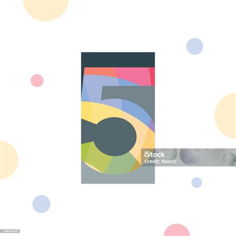 고립 된 현대 다채로운 기념일 로고 템플릿 기념일 아이콘 레이블 기념일 생일 이벤트 기호 스톡 일러스트레이션 5에 대한 스톡 벡터 아트 및 기타 이미지 Istock