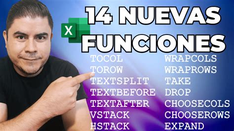Microsoft Libera 14 Nuevas Funciones Para Excel Sergio Alejandro Campos