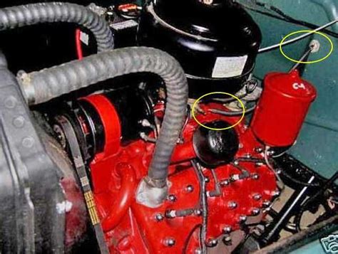 1950 Ford F1 Pickup Truck Engine View