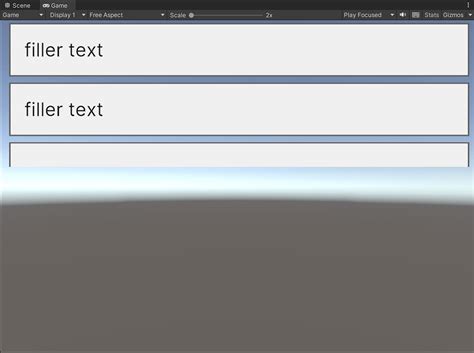 Ui Document Is Clipped In The Middle Of An Element Unity Engine