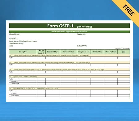GSTR Format Simplify Your GST Returns Today