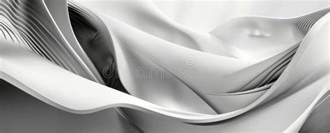 Elegant Abstract White Fabric Waves Texture Modern Minimalist Design