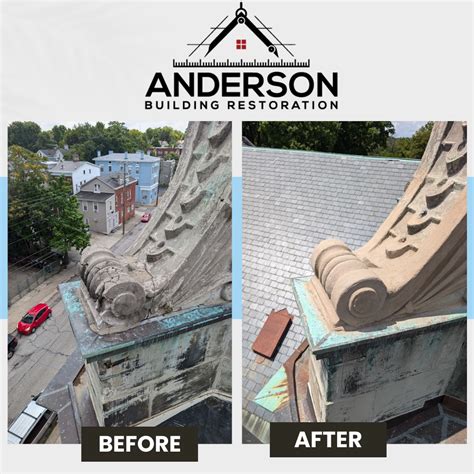 Limestone Coping Anderson Building Restoration