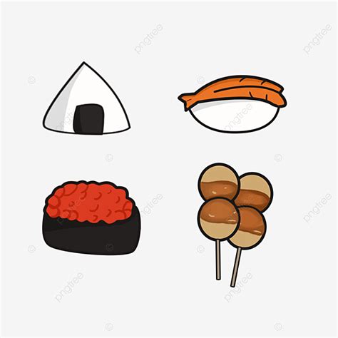 일본 음식 일러스트 간식의 그림 요소 음식 클립 아트 심 회 Png 일러스트 및 Psd 이미지 무료 다운로드 Pngtree