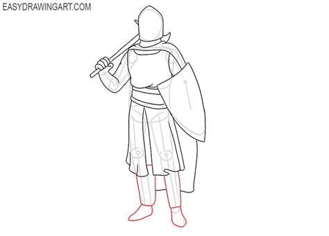 How To Draw A Crusader Easy Drawing Art How To Draw A Crusader Easy Drawing Art