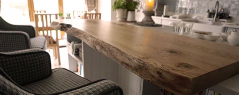 Live Edge Natural Wood For Breakfast Bar Earthy® Timber