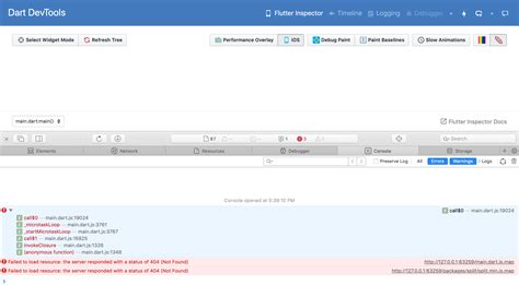 Flutter Inspector Missing On Safari · Issue 422 · Flutterdevtools