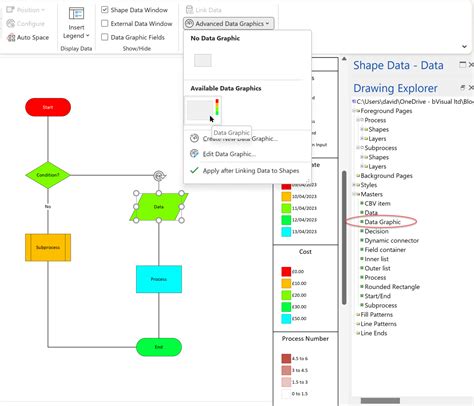 understanding visio data graphic s color by value bvisual