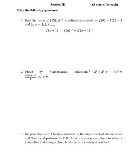 solved find the value of f 5 if f is defined recursively by f 0