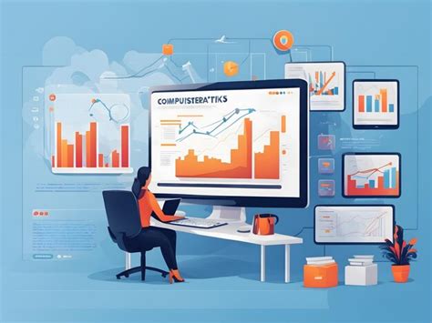 Premium Ai Image Computer Screens Modern Infographic Statistics And Data Analytics