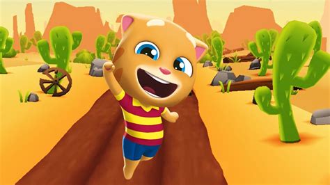 Talking Tom Gold Run Talking Ginger In Wild West New Update Youtube