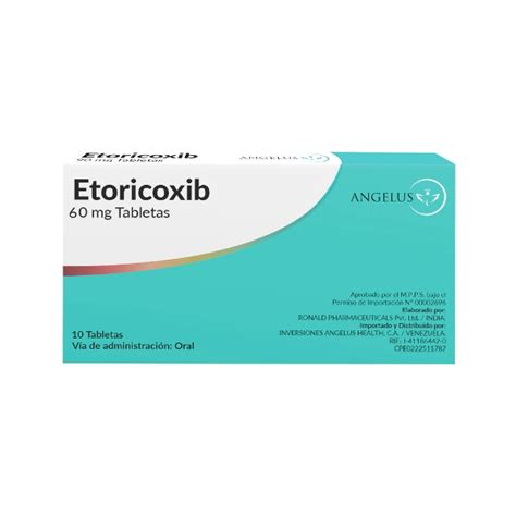 Etoricoxib 60mg X 10 Tabletas Angelus Farmadon La Farmacia De La