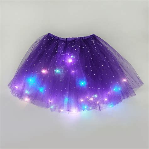 Badu Bg 28 40 см Led светеща пола от тюл за момичета Лятна неонова Led