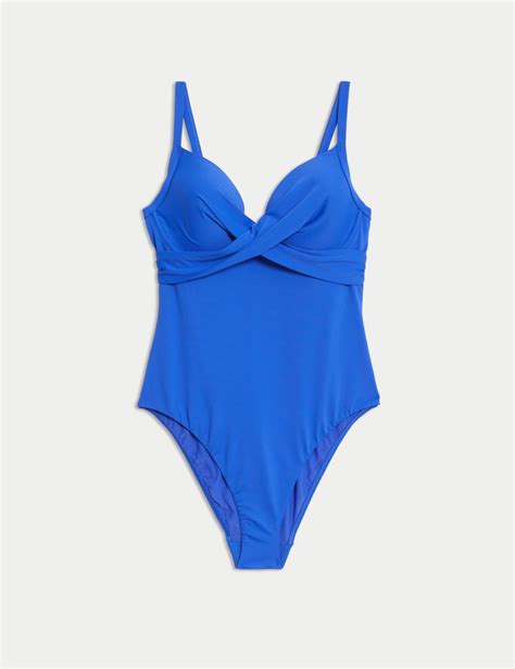 Tummy Control Wired Plunge Swimsuit D Gg Mands Collection Mands