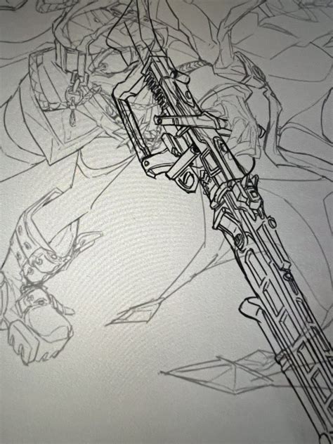 「銃まで描こうとして後悔している僕です。」もたそ316 せんアカの漫画