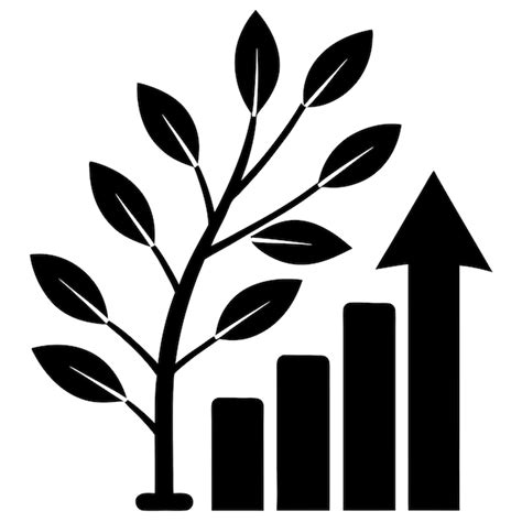 Financial Growth Symbol Vector Illustration Design For Online Campaigns