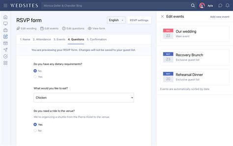 Online Wedding Rsvps Wedsites