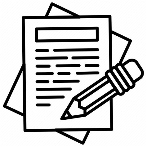 Content Writing Article Essay Script Text Composition Icon